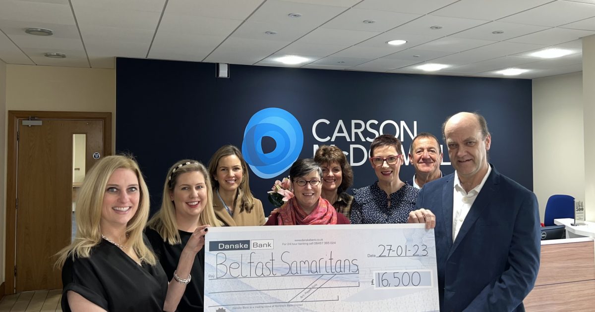 Carson McDowell raise £16,500 for local charity,… | Carson McDowell